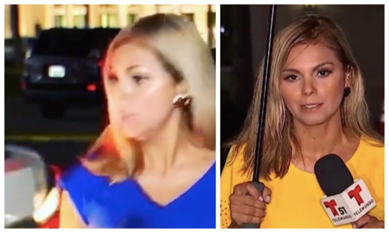 Reportera vive peligroso momento, durante una transmisión en vivo – Laura G