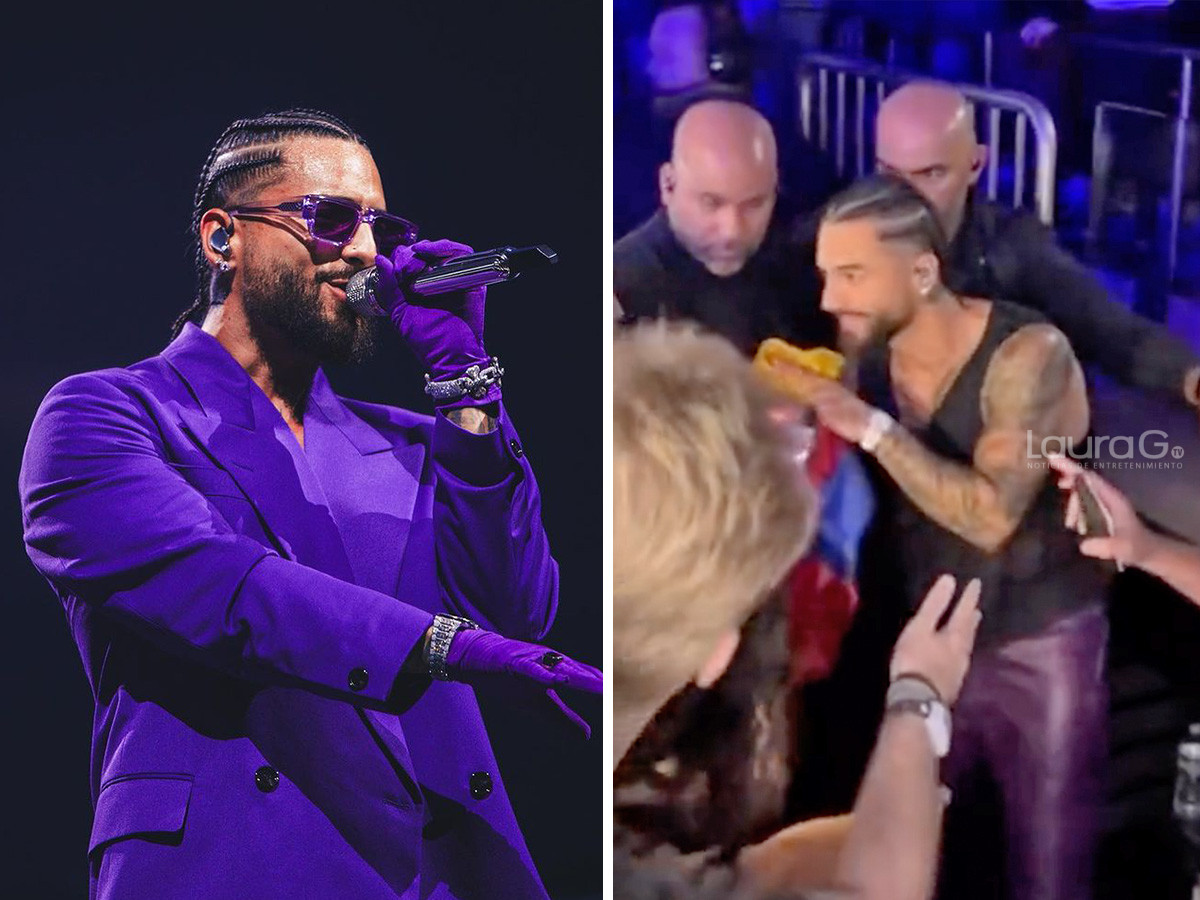 Maluma enfrenta una situación incómoda con un fan durante su gira mundial